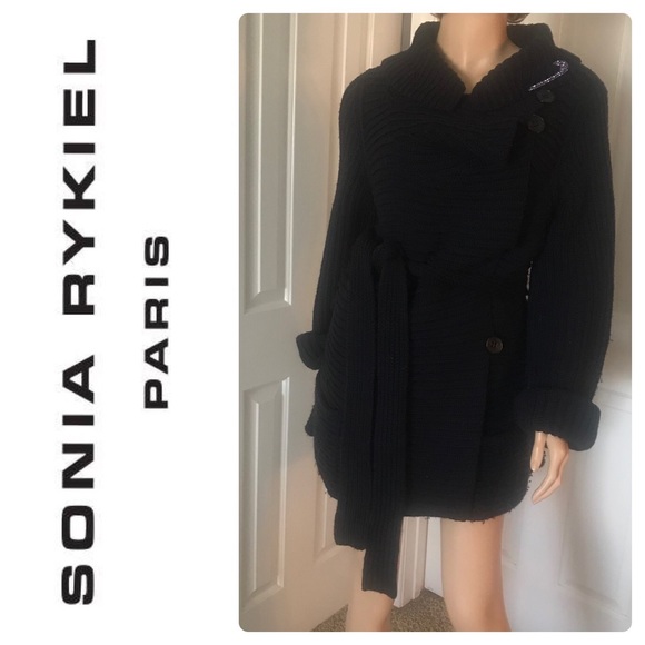 Sonya Riquel | Sweaters | True Vintage Sonya Riquel Cable Knit Ink Wool ...